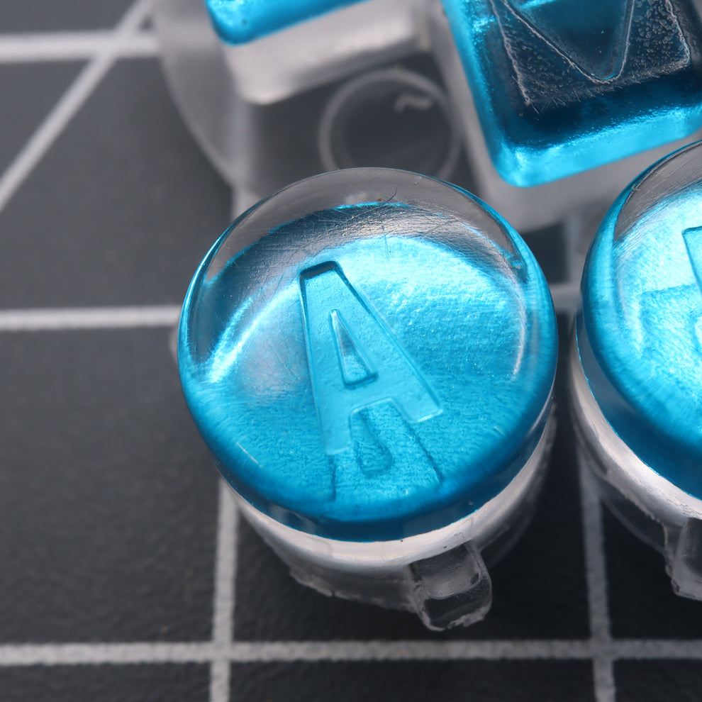 Game Boy Advance - Custom Buttons - Chrome Blue – Labfifteenco