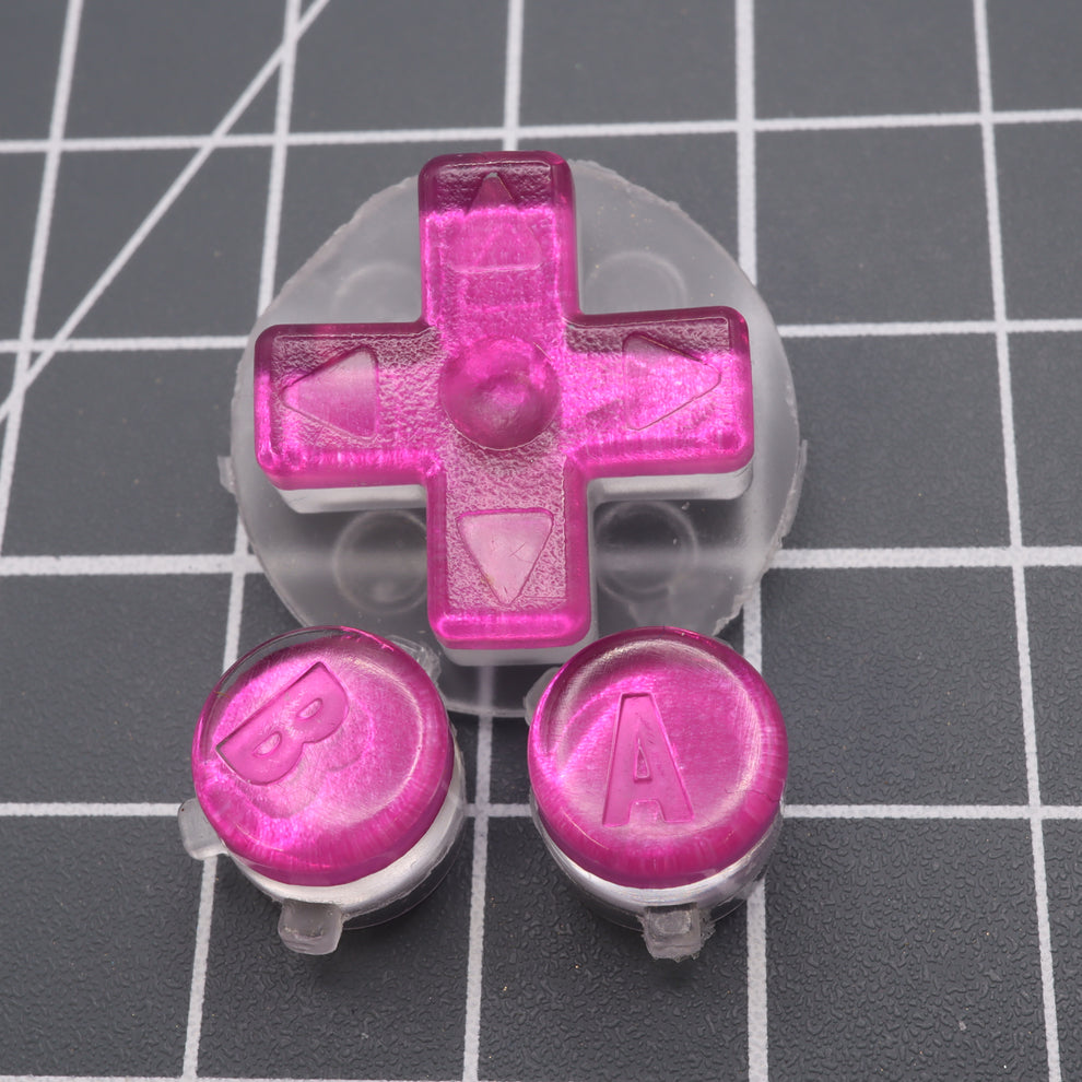 Game Boy Advance - Custom Buttons - Chrome Pink – Labfifteenco